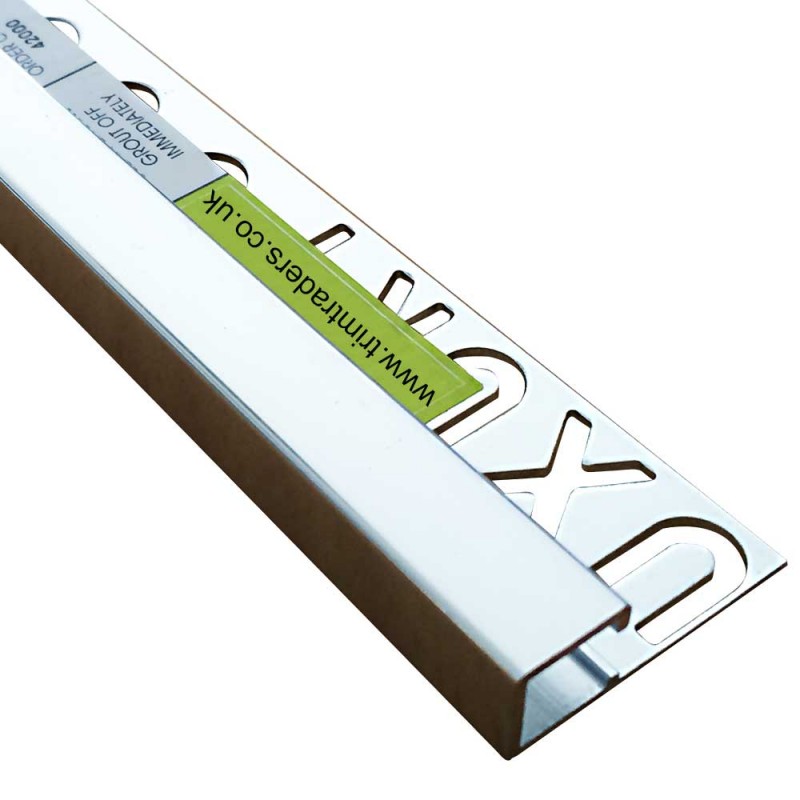 Tile Trims Trimtraders Aluminium Box Section/Square Edge Tile Trim (BSQ ...